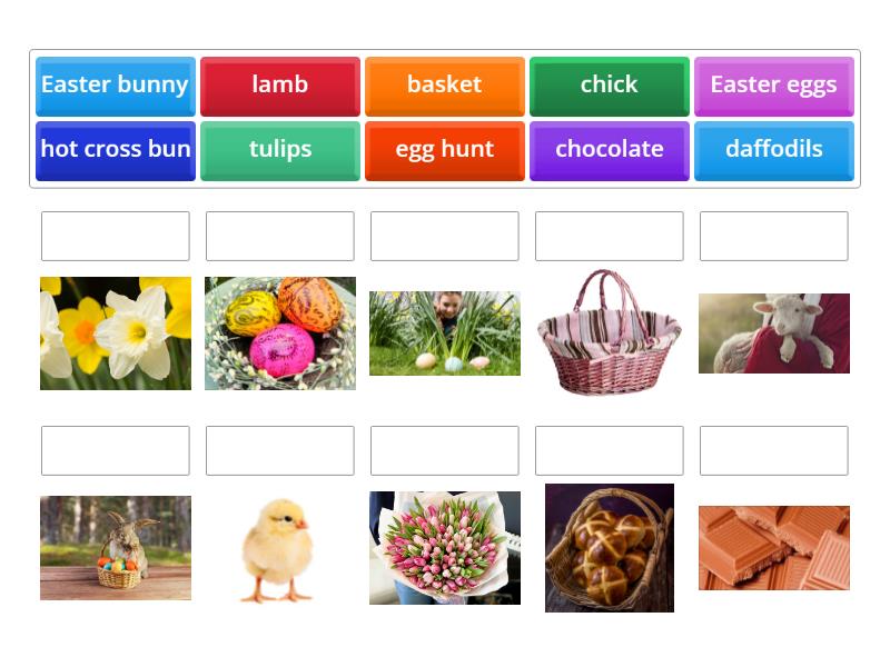 Easter vocabulary - Match up