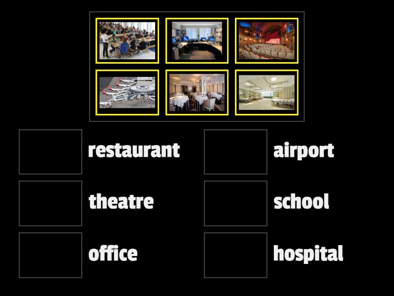 Places in town - Match up