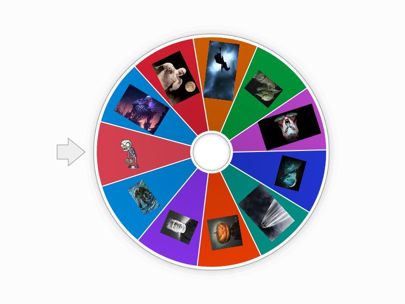 Evil spirits and other creatures - Spin the wheel