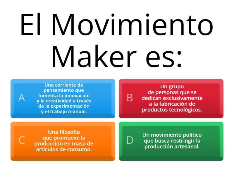 Movimiento Maker - Cuestionario
