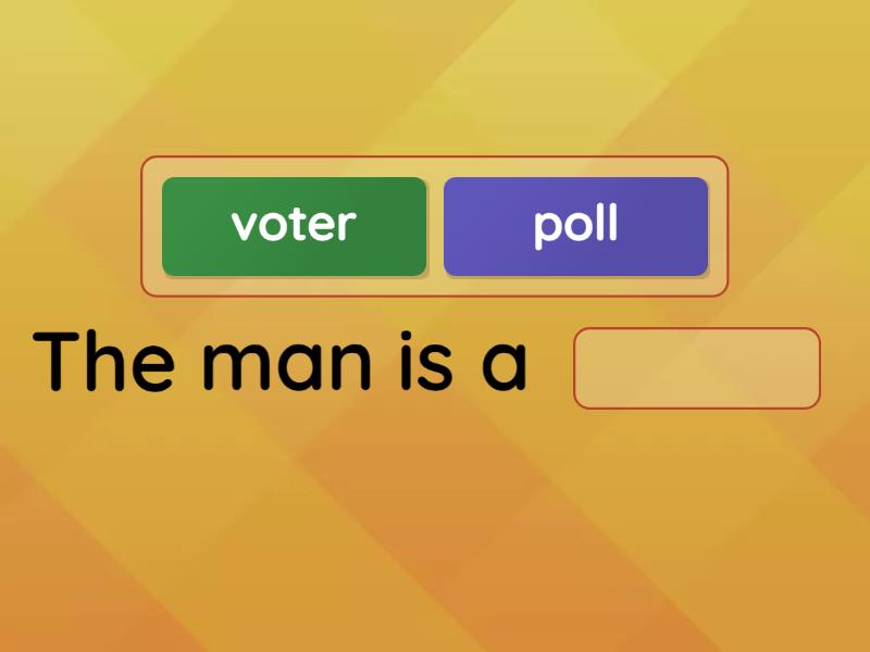 voting - Complete the sentence