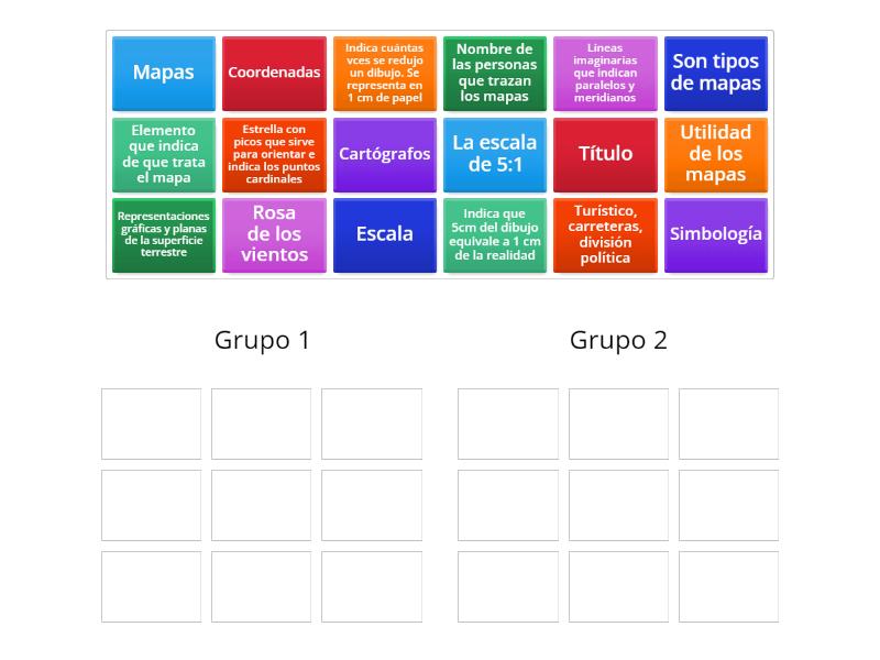 Mapas y Escalas - Group sort