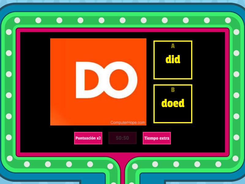 4th grade Verb Bee - Gameshow quiz