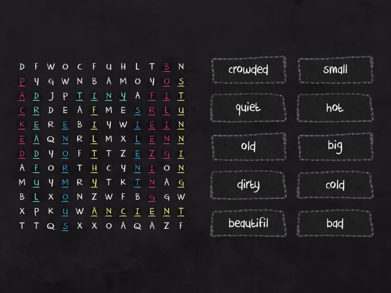 Gateway B1+ Unit 3 Extreme adj Word search - Wordsearch
