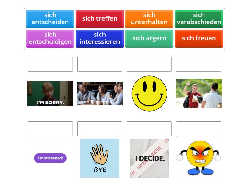 Reflexive Verben Match Up
