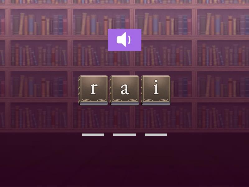 long vowel "ai" words - Anagrama