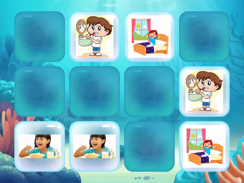 daily routine - Matching pairs