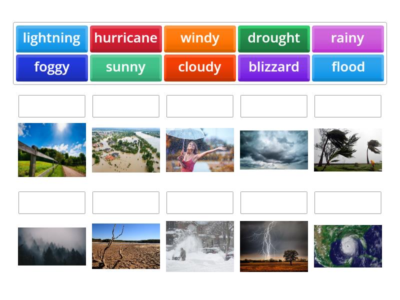 Describing weather - Match up