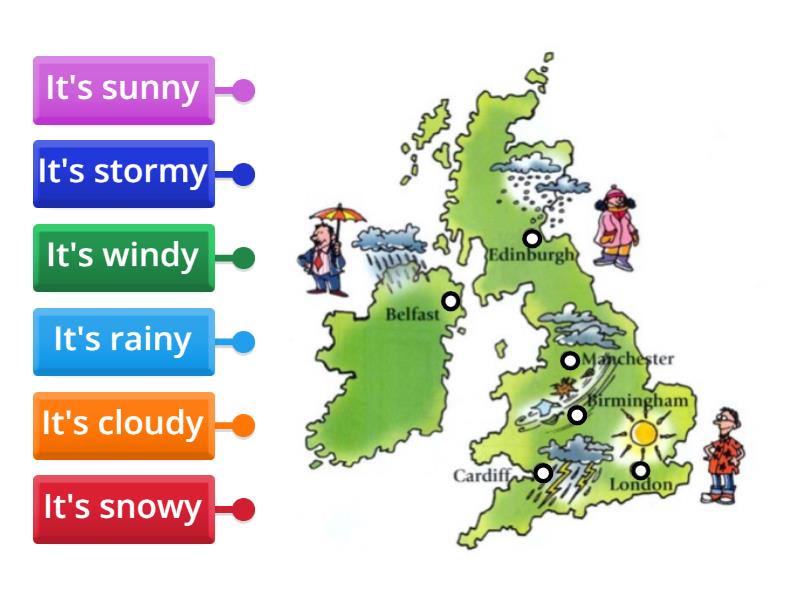 What's the weather like in ...? - Labelled diagram