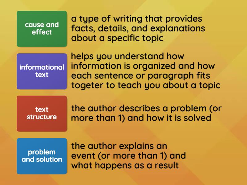 Text Structure - Cause/Effect and Problem/Solution - Unscramble
