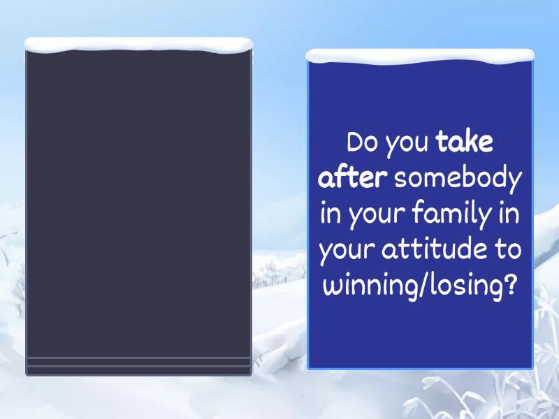 Gold Experience B2+ unit 1 phrasal verbs in use - Speaking cards