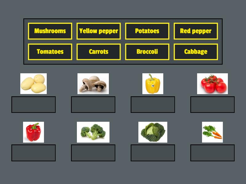 Vegetables - Group sort