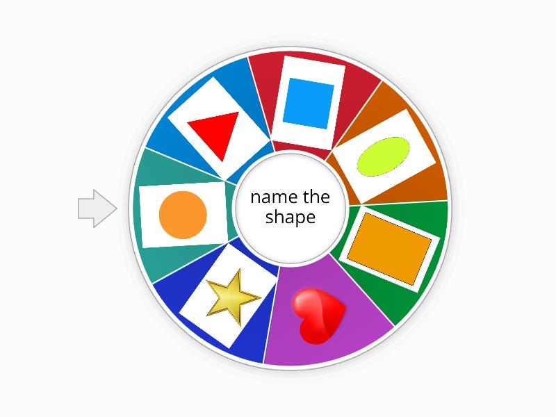 shapes 2d grade - Spin the wheel