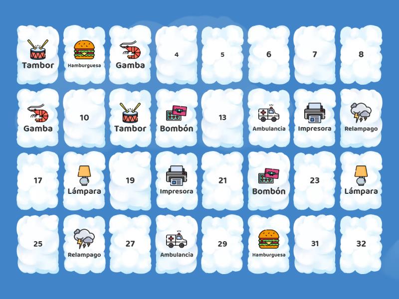 Memory Inversa /m/, /n/ - Parejas