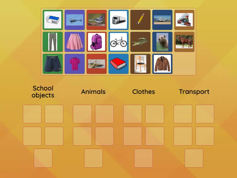 Where do they belong? - Group sort