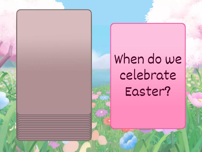 Easter Speaking cards A2 - Cartas al azar