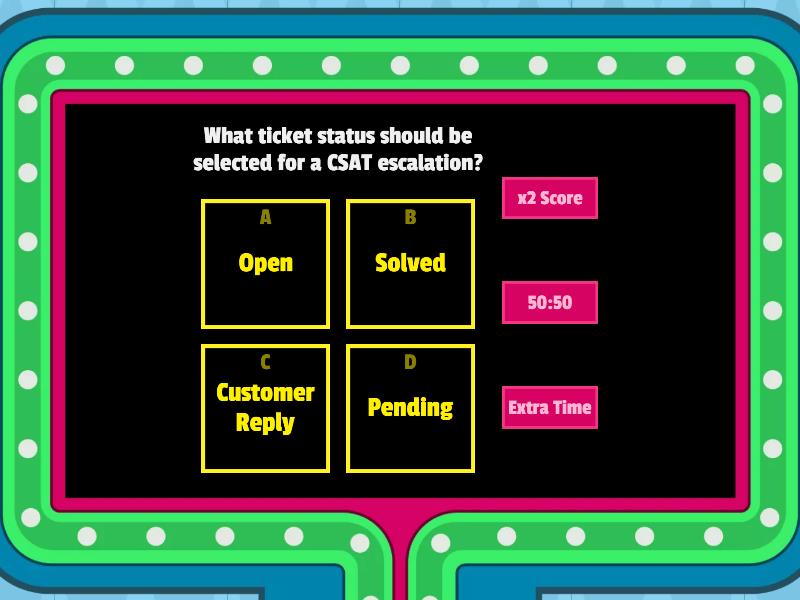 CSAT Fun Start - Gameshow quiz