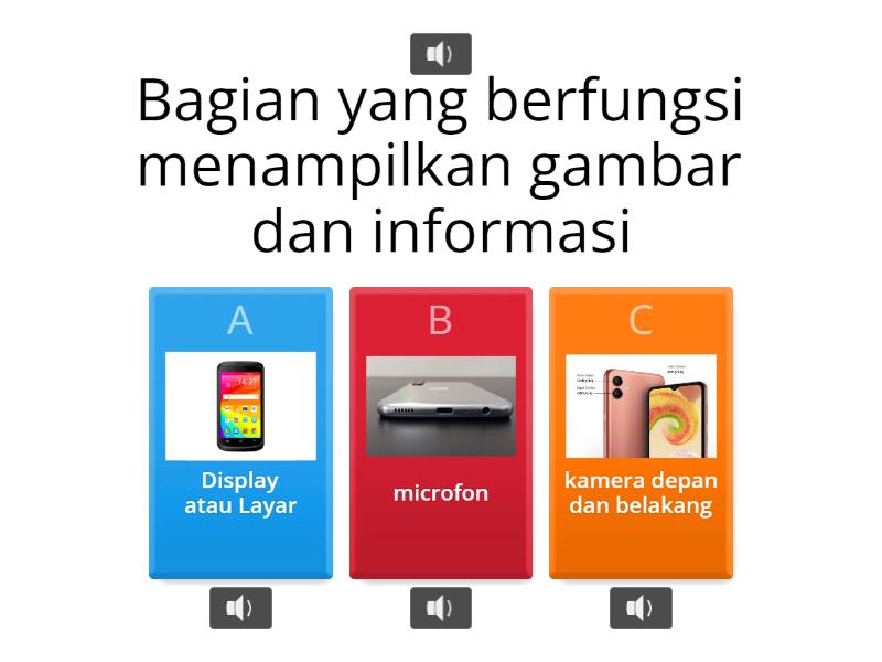Fungsi Bagian-Bagian Handphone - Quiz