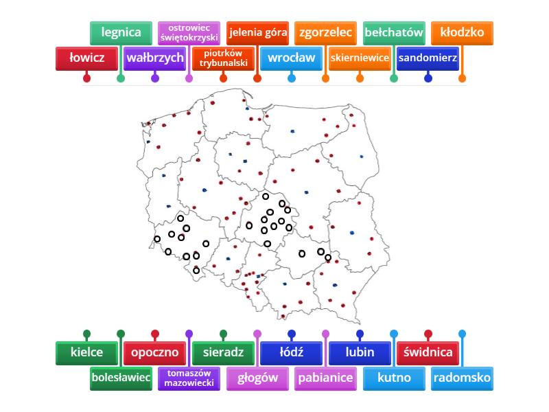 miasta polski cz. 3 - Labelled diagram