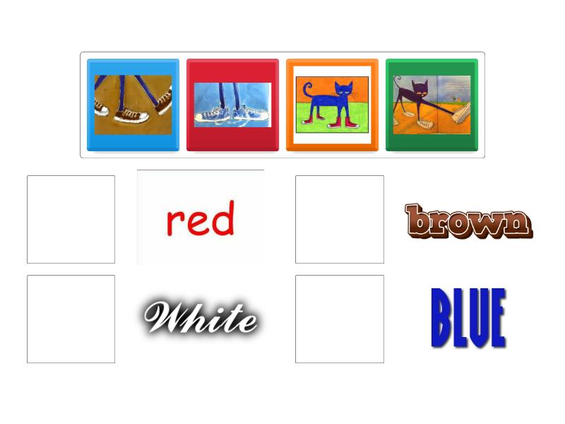 Pete the Cat Color Matching - Match up