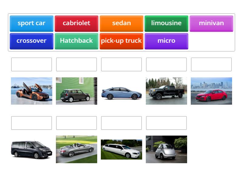 Cars shapes - Match up