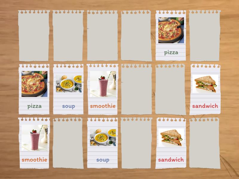 FOODS - Matching pairs