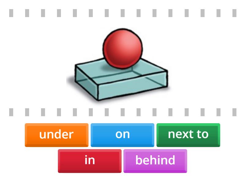 Prepositions of Place match - Find the match