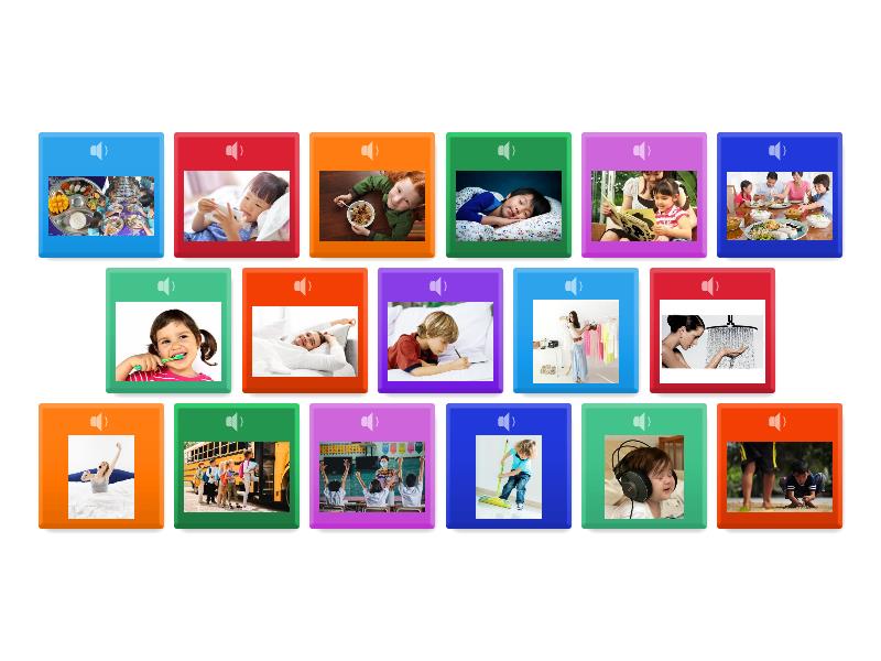 My Daily Routine Grade 5 Frist time. - Flip tiles