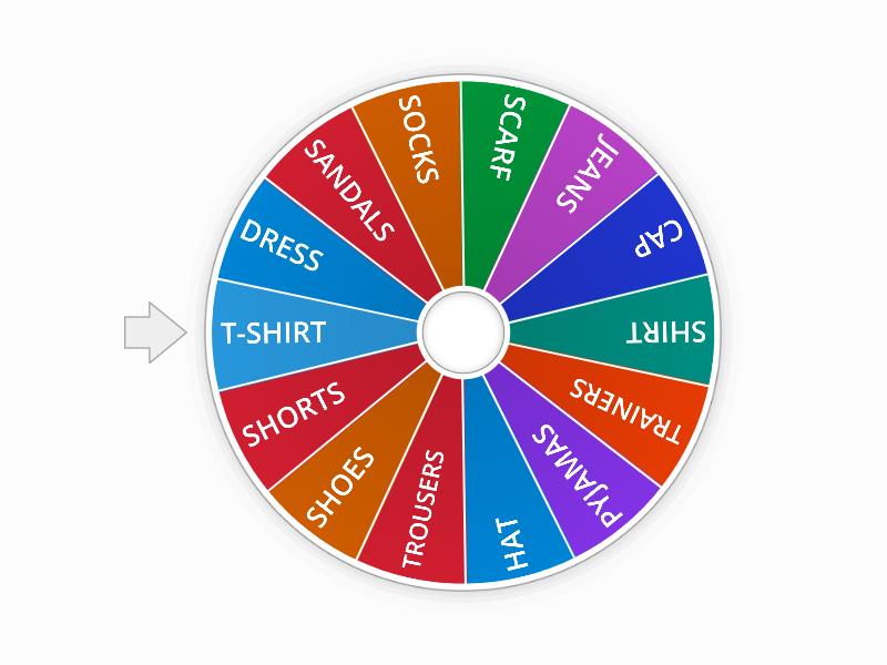 CLOTHES - Spin the wheel