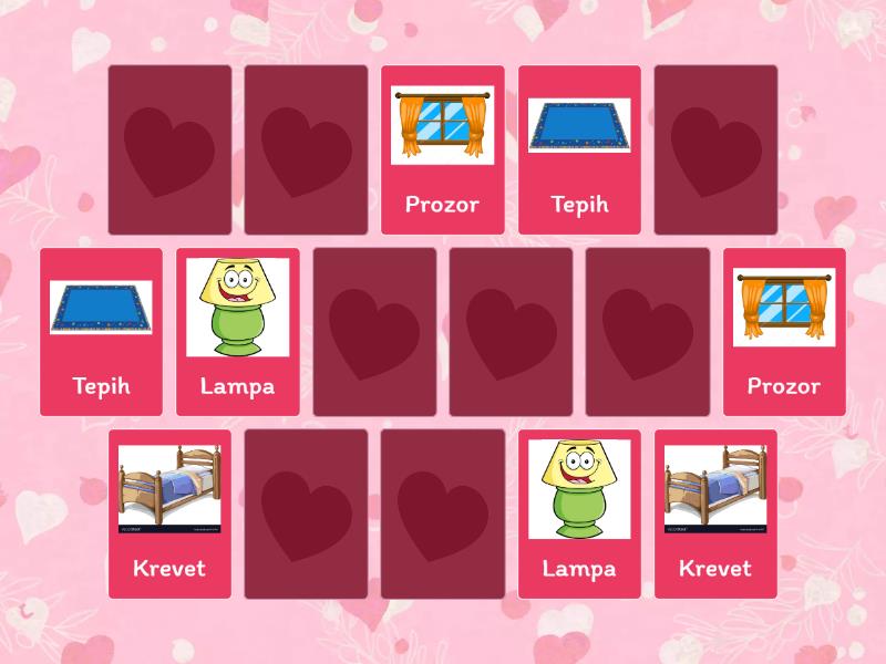 Moja Soba memorija - Matching pairs