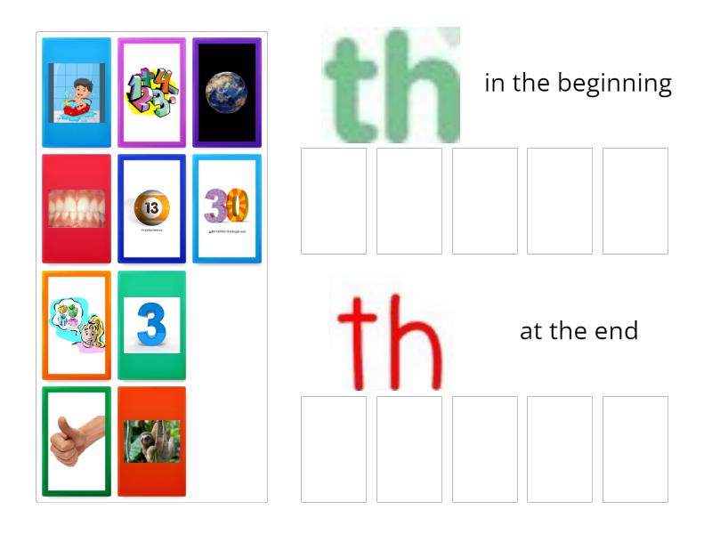 digraph /th/ - Group sort