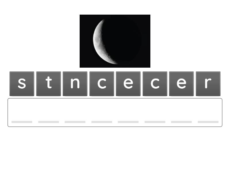 Unit 6 - Lesson 3 - Phases of the Moon quiz 2 - Anagrama