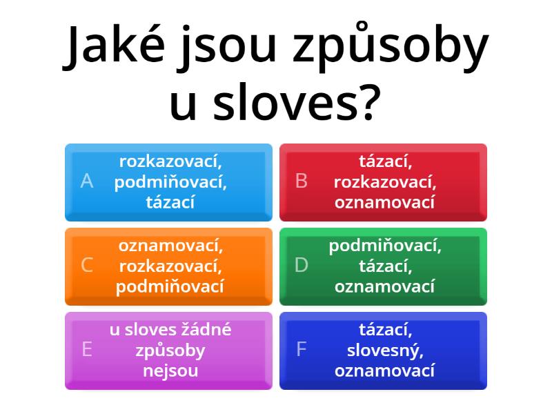Slovesa - Quiz
