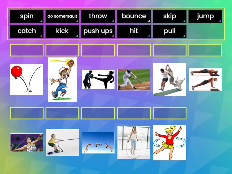 Sport verbs A1 - Match up