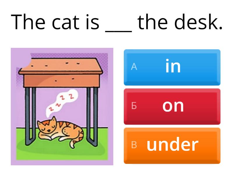 on in under - Quiz
