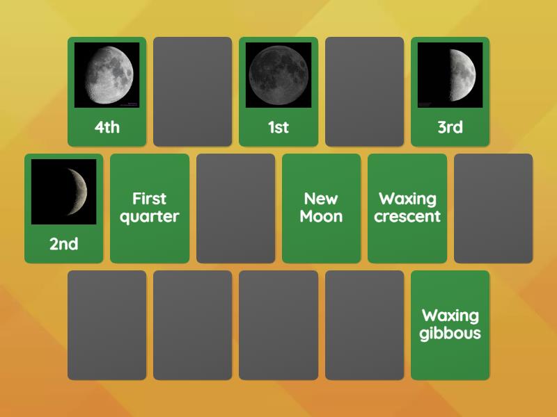 Moon phases - Matching pairs