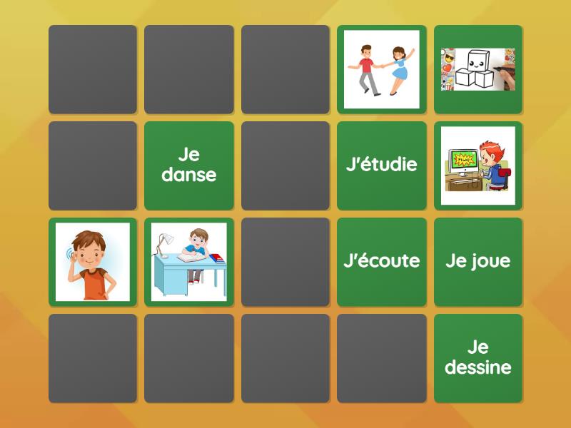 Les verbes - Matching pairs