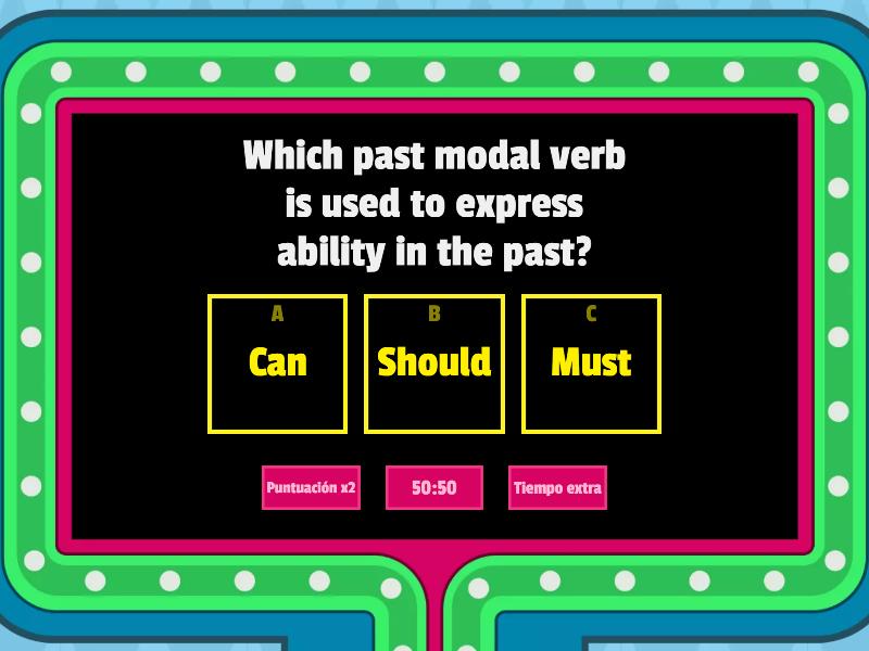 Past Modals Concurso De Preguntas