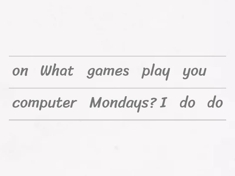 SM1 unit 5 - Unjumble