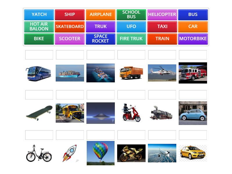 vehicles - Match up
