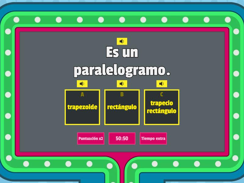 Cuadriláteros Paralelogramos y No Paralelogramos - Concurso de preguntas