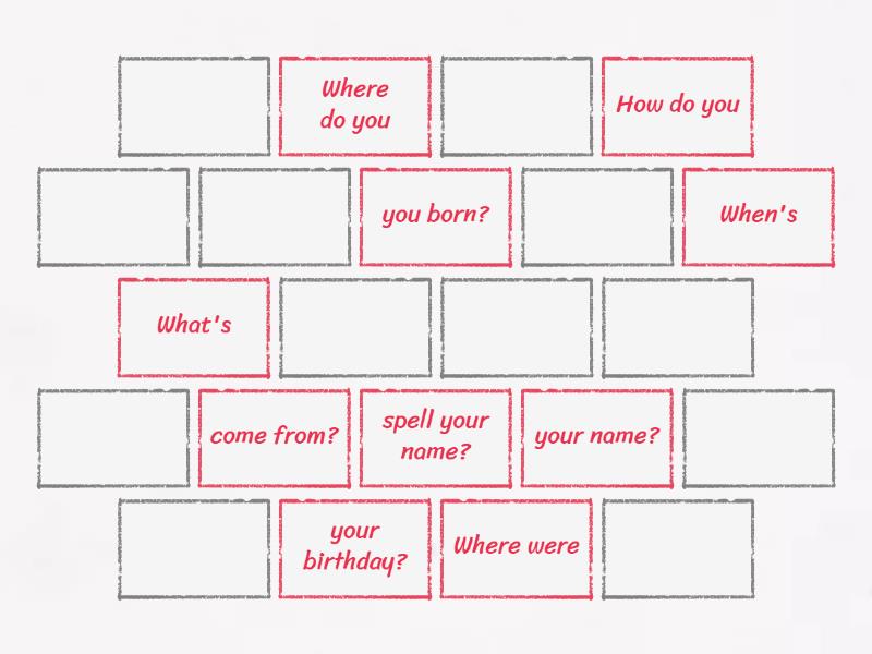 Personal information matching - Parejas