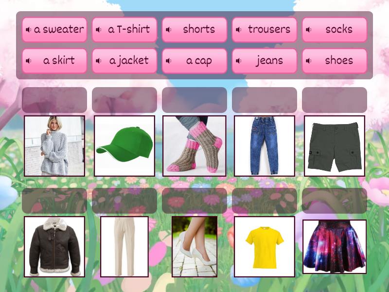 Super Minds 1 _ Unit 7 Clothes - Match up