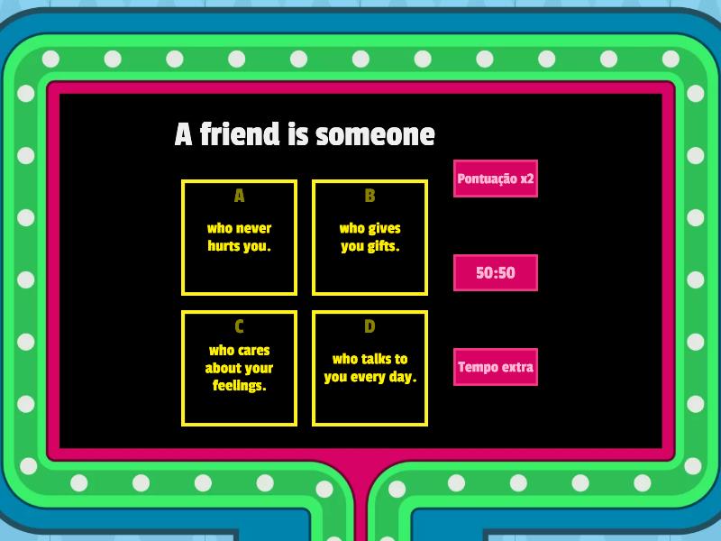 Friendship - Gameshow quiz