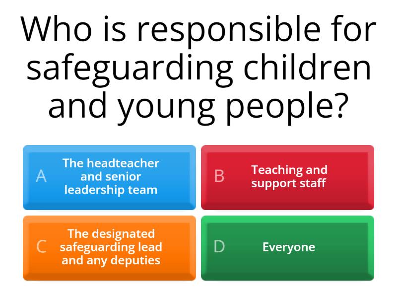 Safeguarding 1 - Quiz