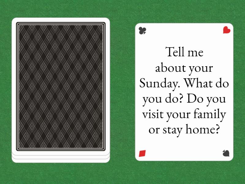 Present Simple: Topic Conversations - Speaking cards