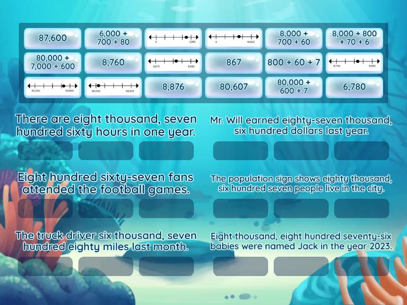 3.2A Compose & Decompose Numbers up to 100,000 - Group sort