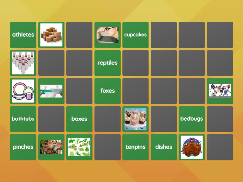 Multisyllabic Words with Suffixes - Matching pairs
