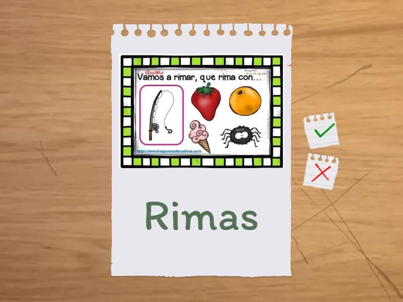 Rimas - Flash cards