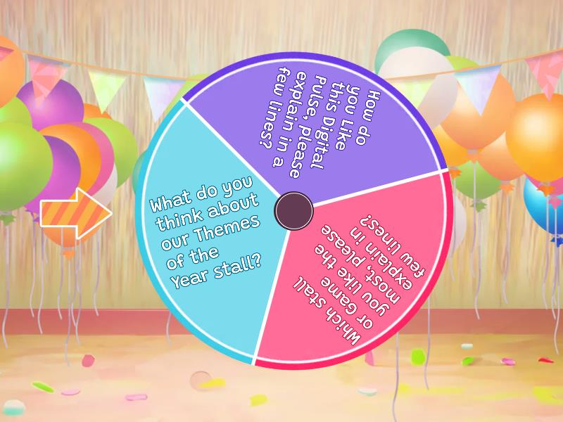 Self Confidence - Spin the wheel